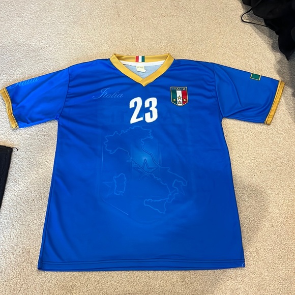 Shirts | Italy 23 Materazzi Soccer Jersey | Poshmark